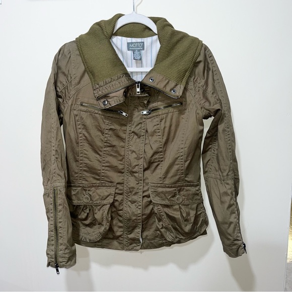 motto | Jackets & Coats | Motto Your Style Mantra Green Jacket | Poshmark